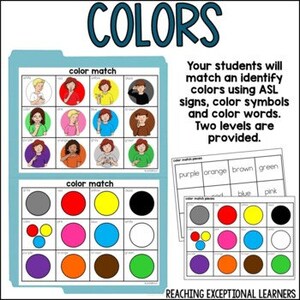 ASL File Folder Bundle - Etsy