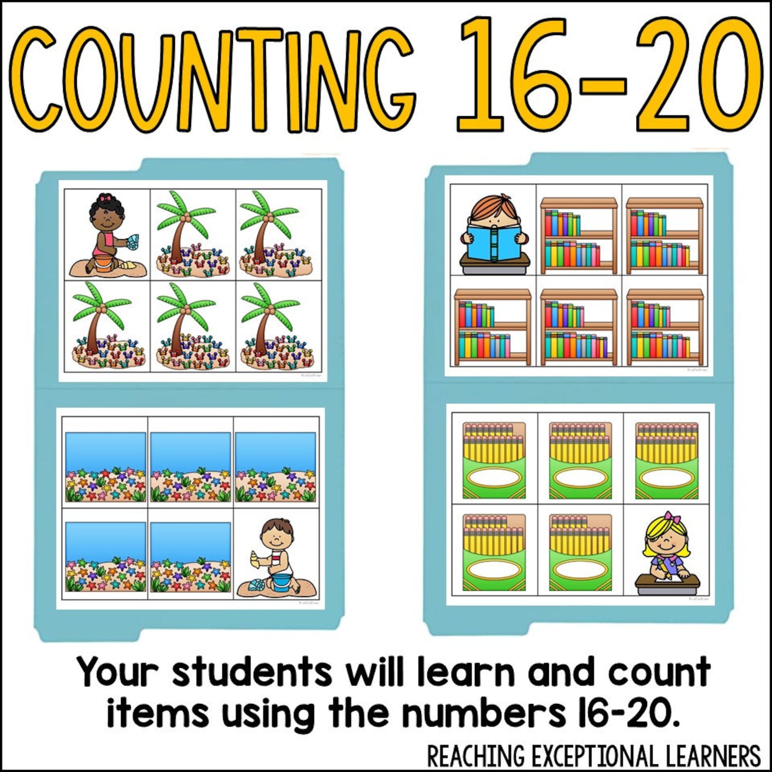 Counting to 20 File Folder BUNDLE - Etsy