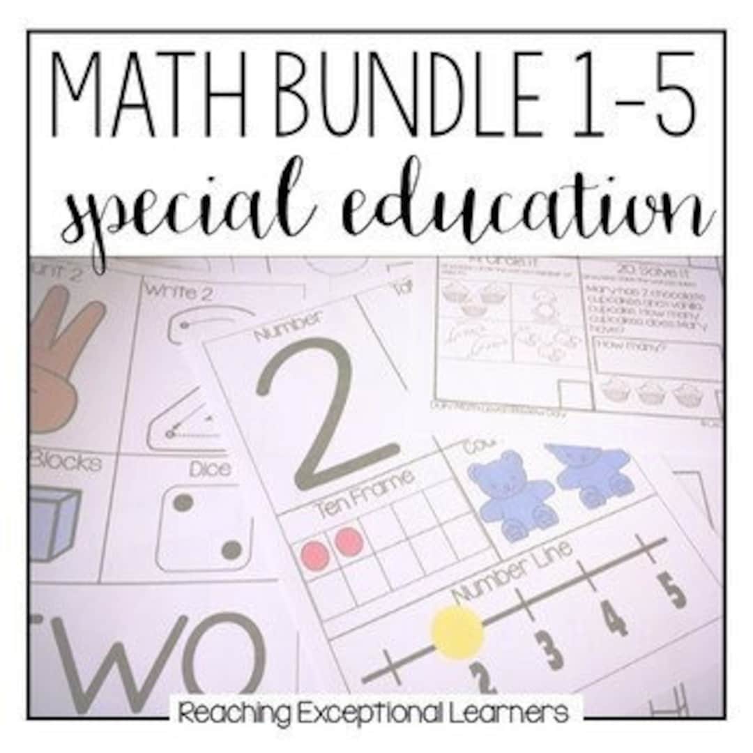 Math Bundle 1-5 for Special Education - Etsy