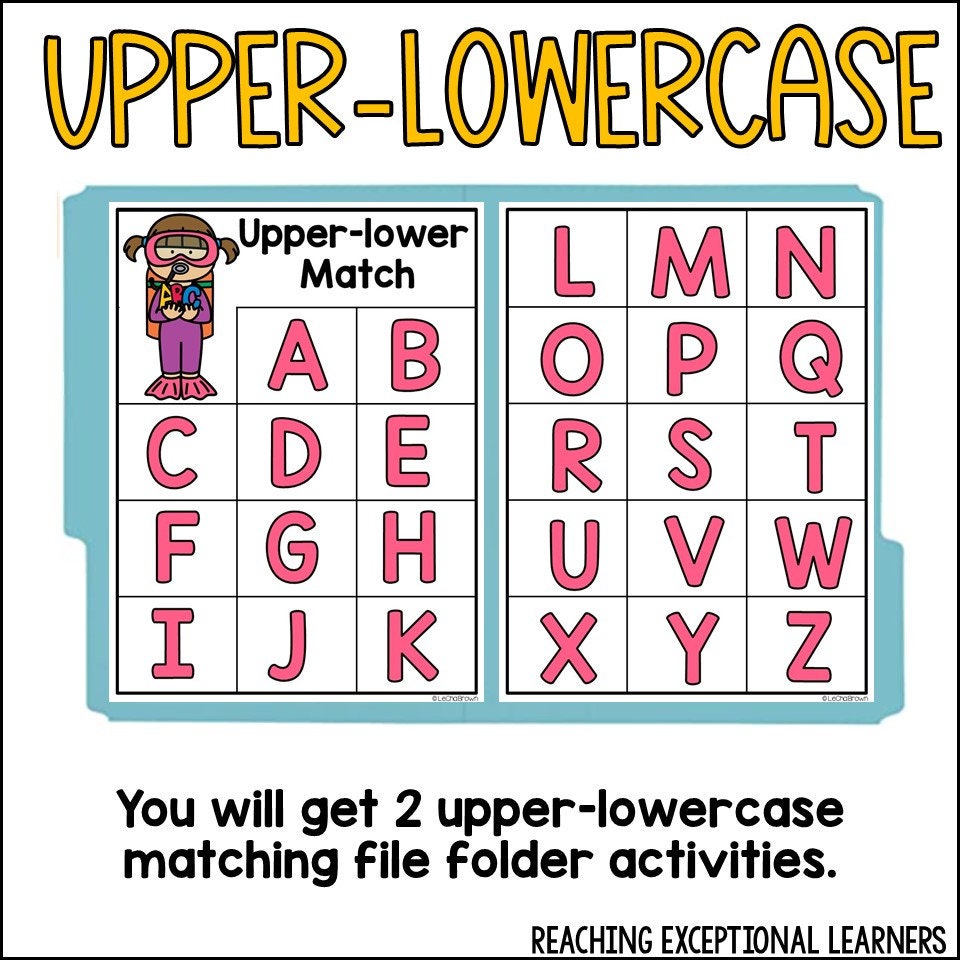 Alphabet File Folder Activities - Etsy