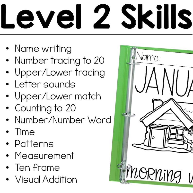Morning Work Level 2 Special Education - Etsy