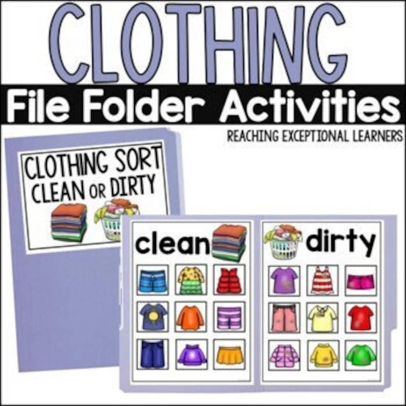 Clothing File Folder Activities - Etsy