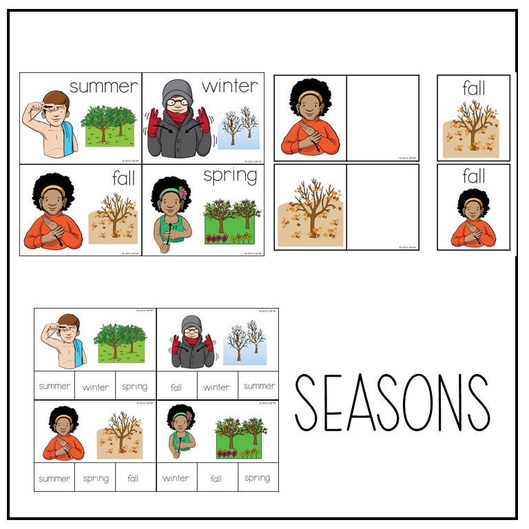 ASL Task Box Activities - Etsy