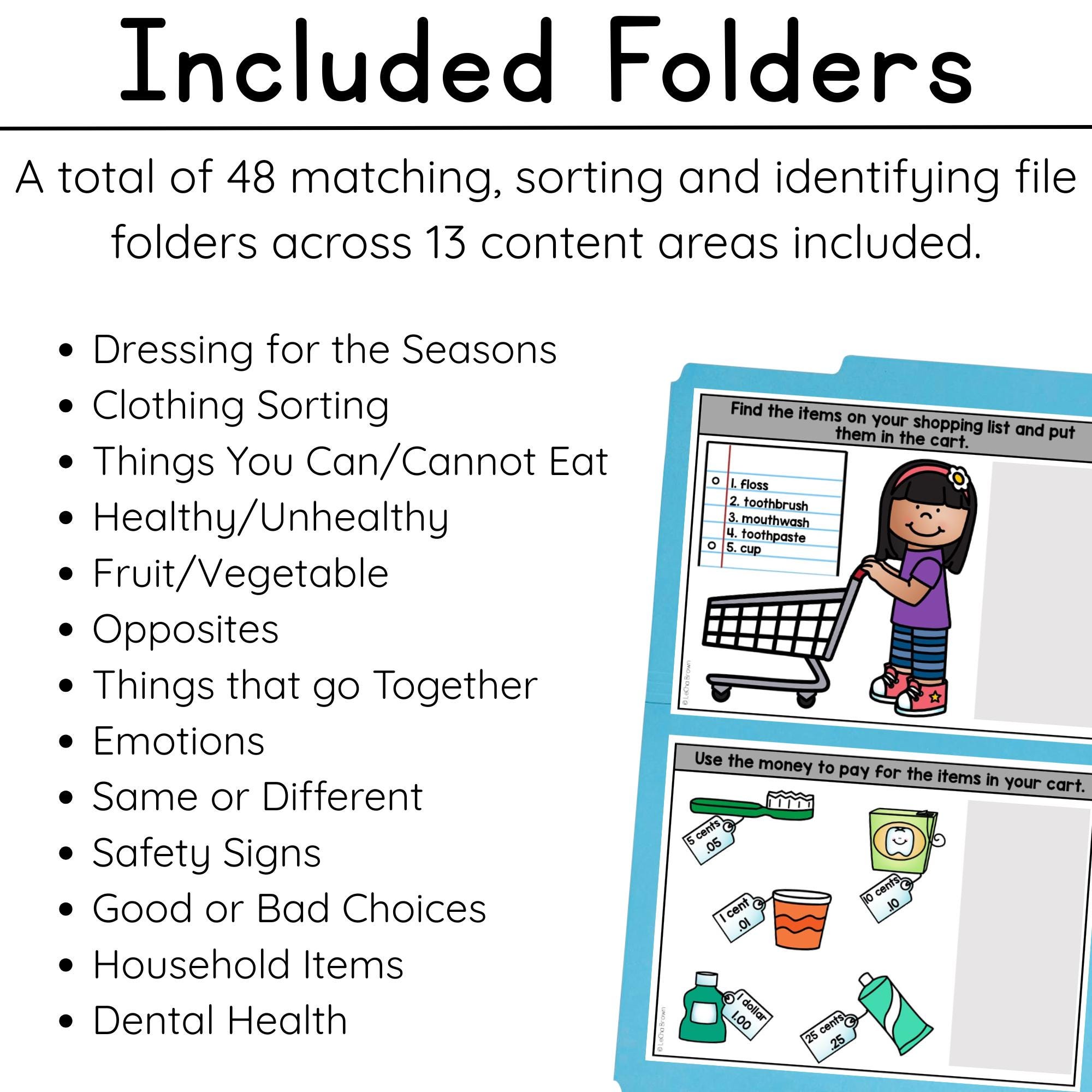 Life Skills File Folders - Etsy