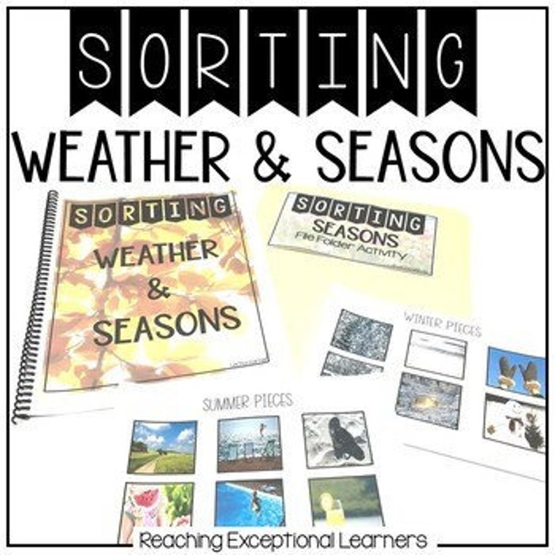Weather and Seasons Sorting Activity - Etsy