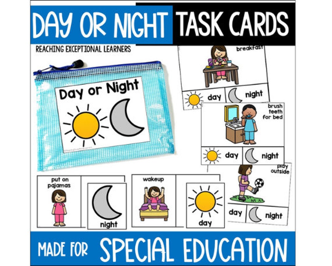 Day or Night Task Cards - Etsy