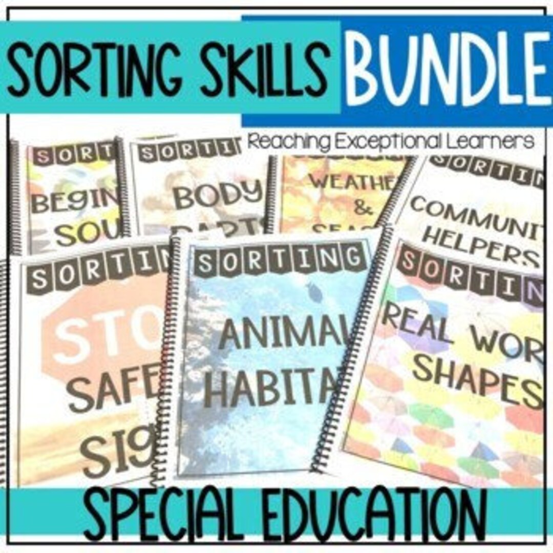 Sorting Skills Bundle for Special Education - Etsy
