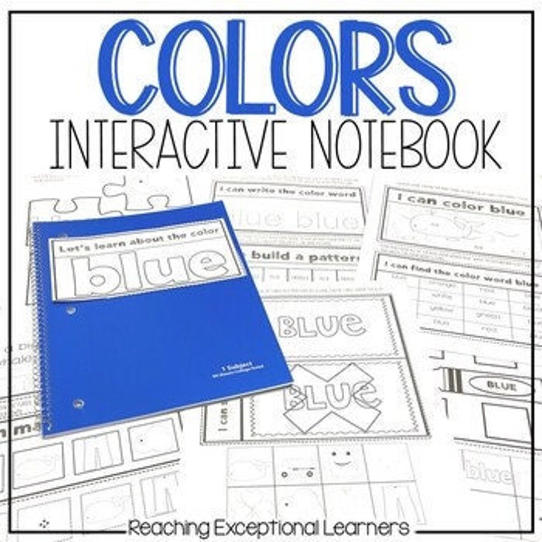 Colors Interactive Notebook - Etsy
