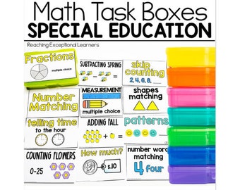 Preschool Task Boxes Apple Theme Preschool Activities Math & Literacy ...