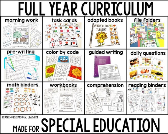 Special Education Curriculum - Etsy