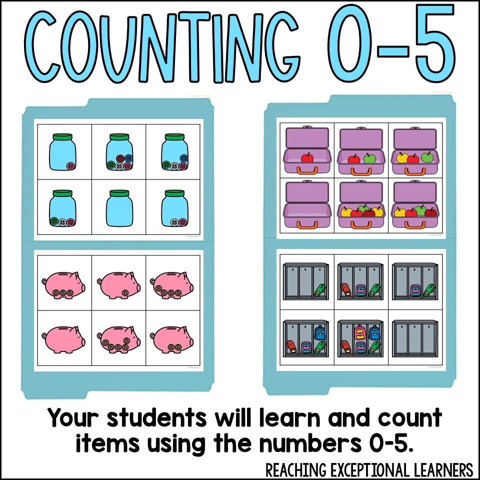 Counting to 20 File Folder BUNDLE - Etsy