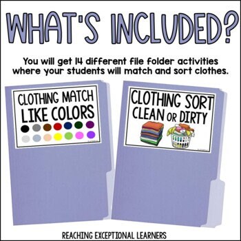 Clothing File Folder Activities - Etsy
