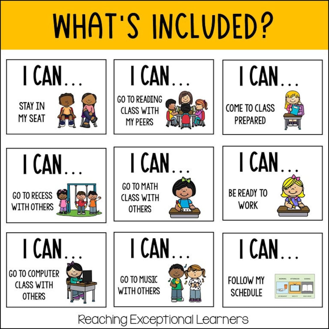 I Can Adaptive Skill Posters for Special Education - Etsy