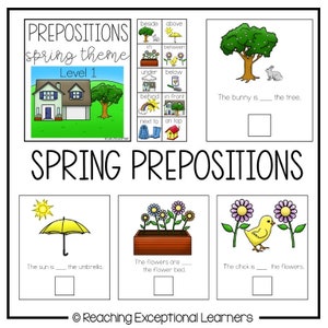 Prepositions Interactive Books - Etsy