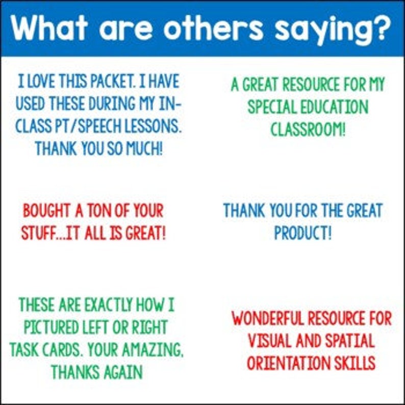 Left or Right Task Cards - Etsy