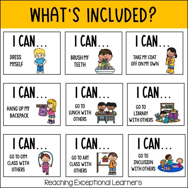 I Can Adaptive Skill Posters for Special Education - Etsy