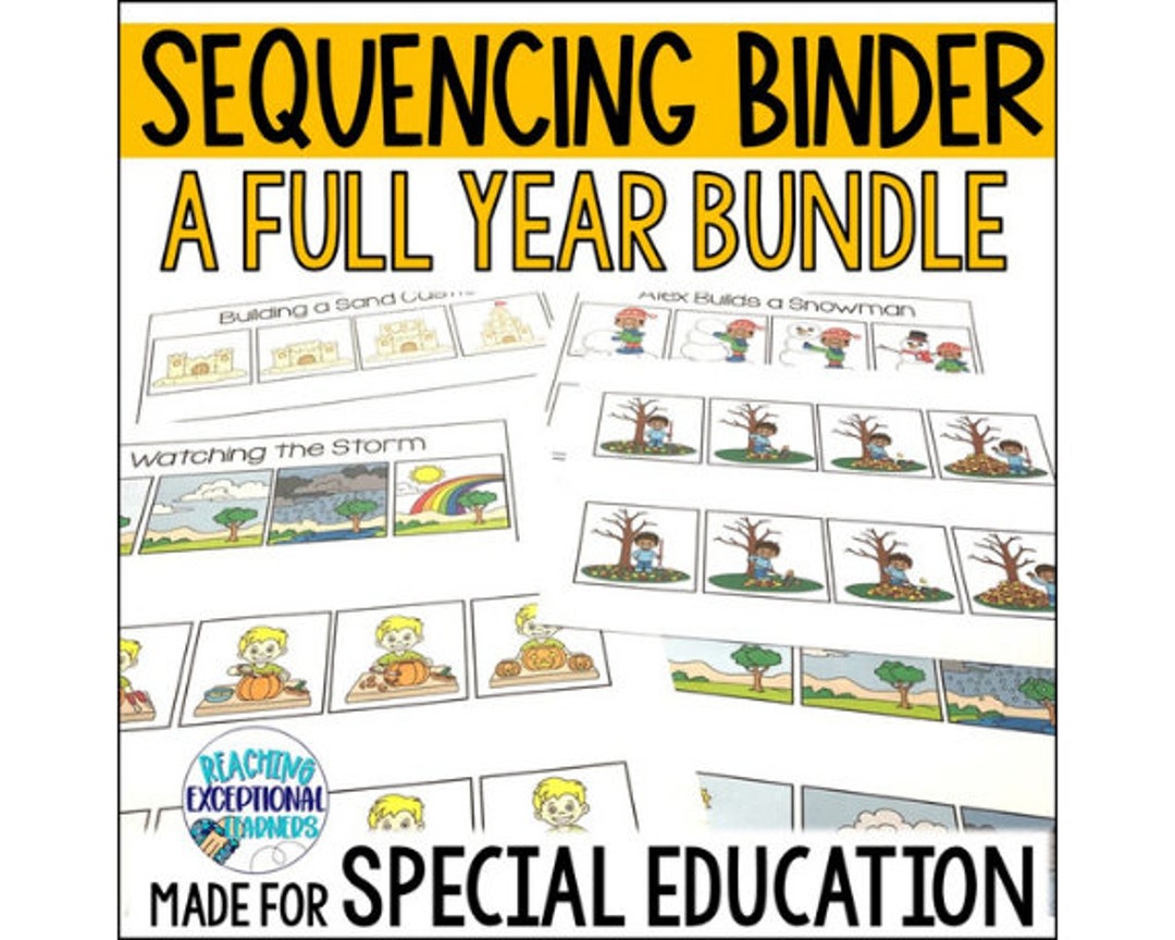 Sequencing Adapted Binder - Etsy