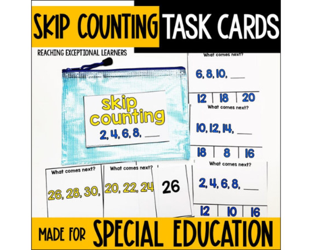Skip Counting Task Card Set - Etsy