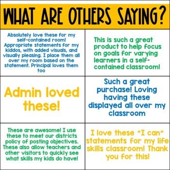 I Can Academic and Adaptive Statements Bundle Special Education - Etsy