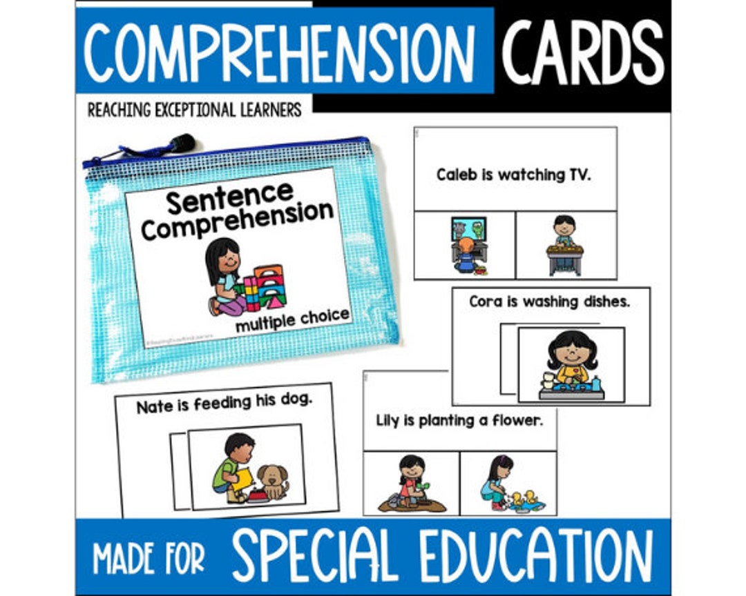 Sentence Comprehension Task Cards - Etsy
