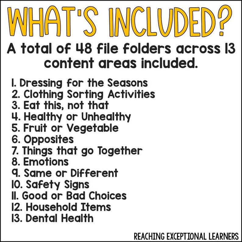 Life Skills File Folders - Etsy