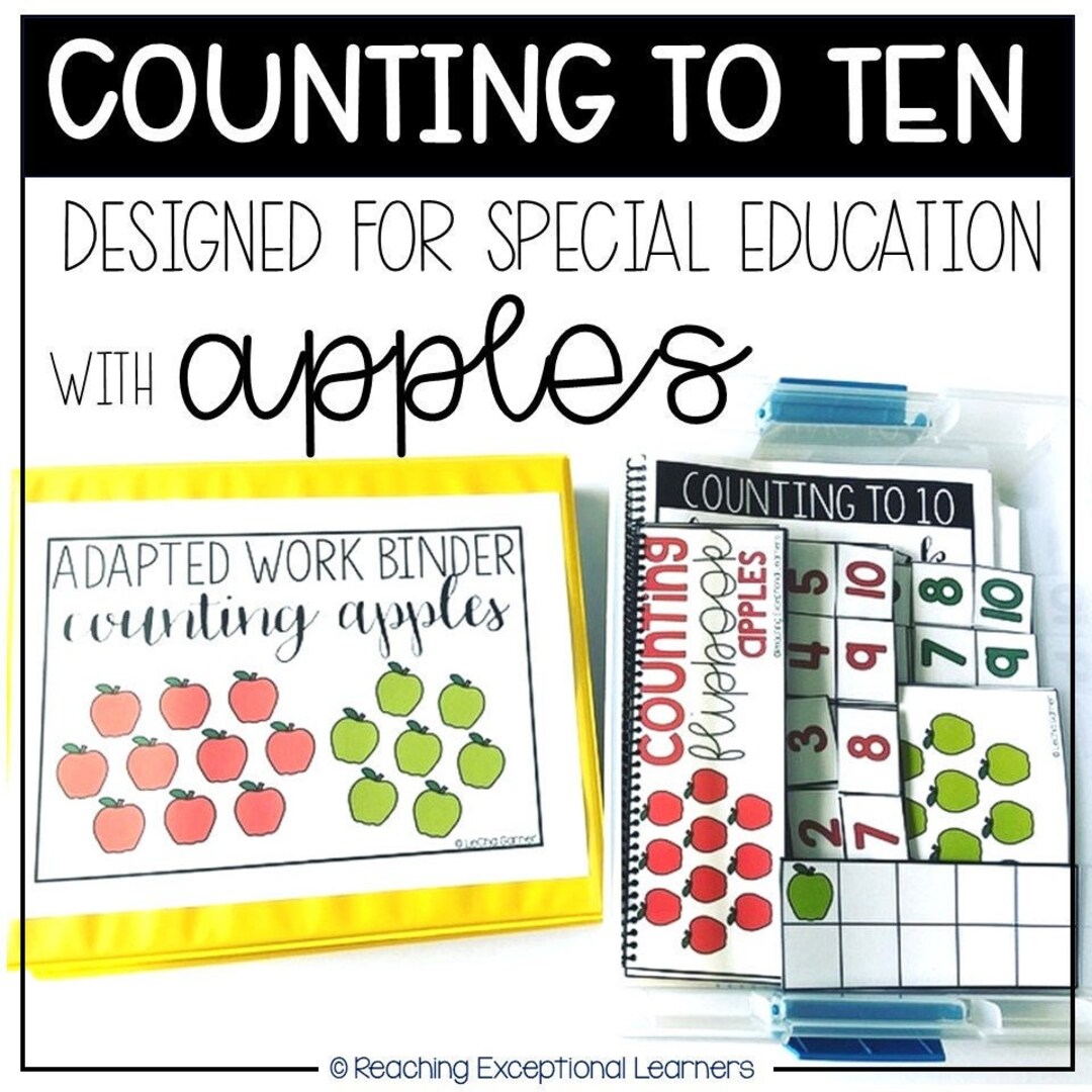 Apples Counting Curriculum for Special Education - Etsy