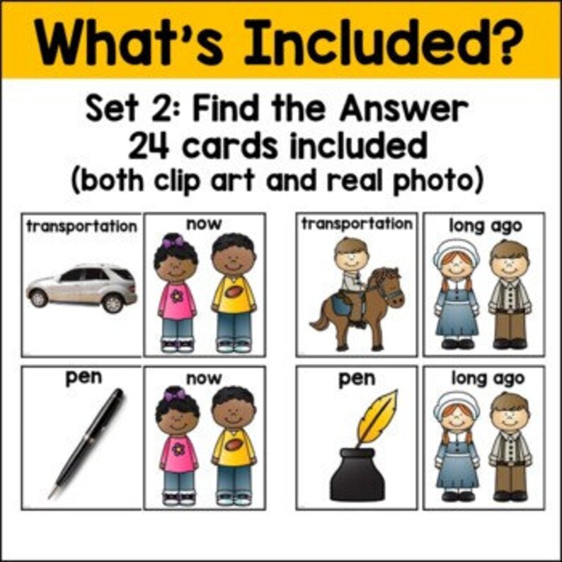 Tarjetas de tareas de antes o ahora Educación especial - Etsy México