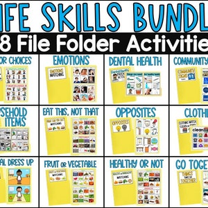 Life Skills File Folders - Etsy