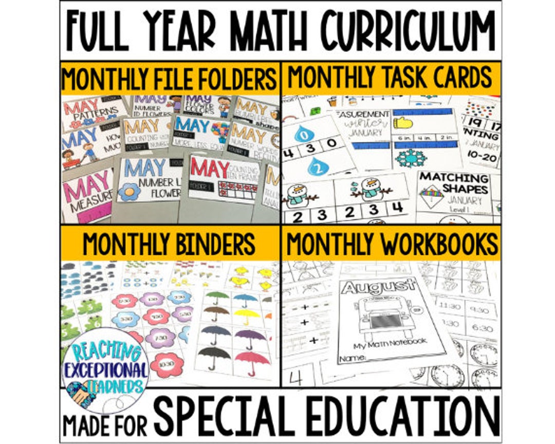 Special Education Math Curriculum - Etsy
