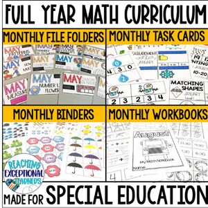 Special Education Math Curriculum - Etsy