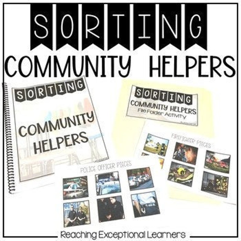Community Helpers Sorting Activity - Etsy