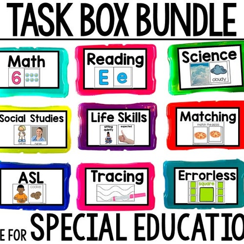 Science Task Boxes Special Education - Etsy