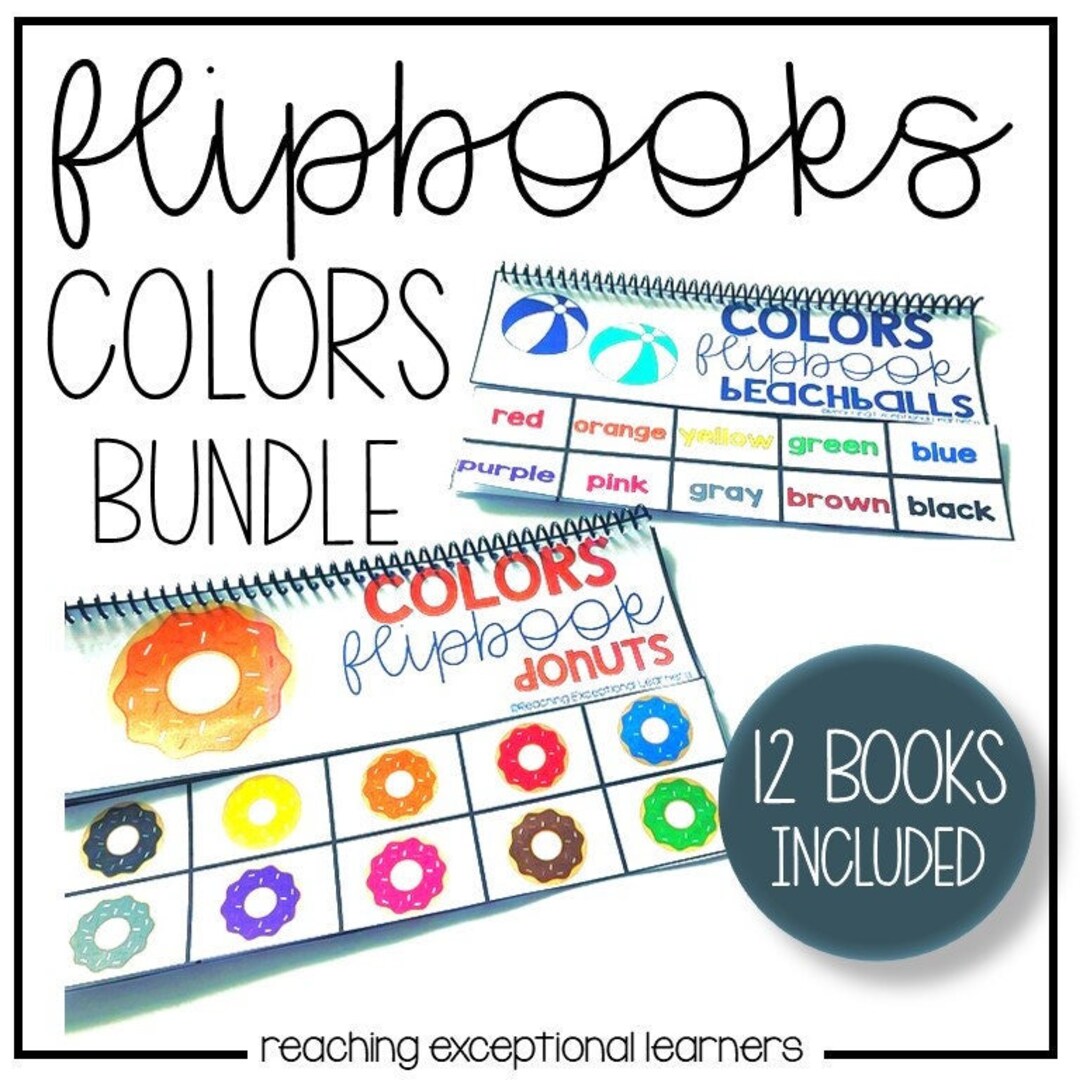 Colors Flipbooks Bundle - Etsy