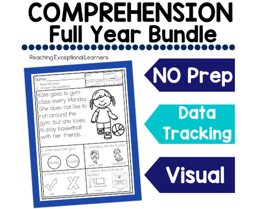 Comprehension Bundle Special Education - Etsy