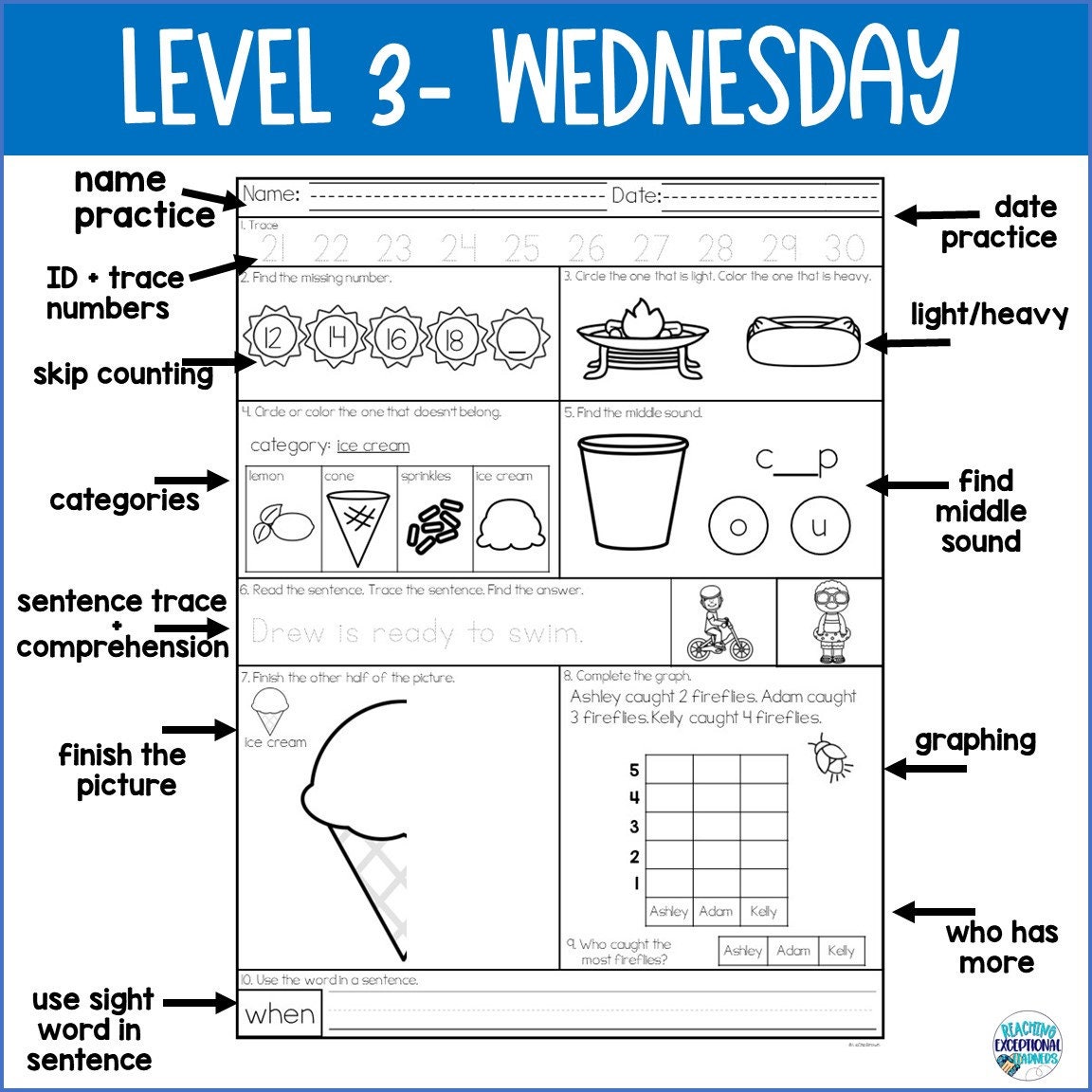 June Morning Work Level 3 - Etsy