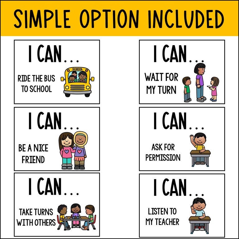 I Can Adaptive Skill Posters for Special Education - Etsy