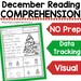 December Comprehension for Special Education - Etsy
