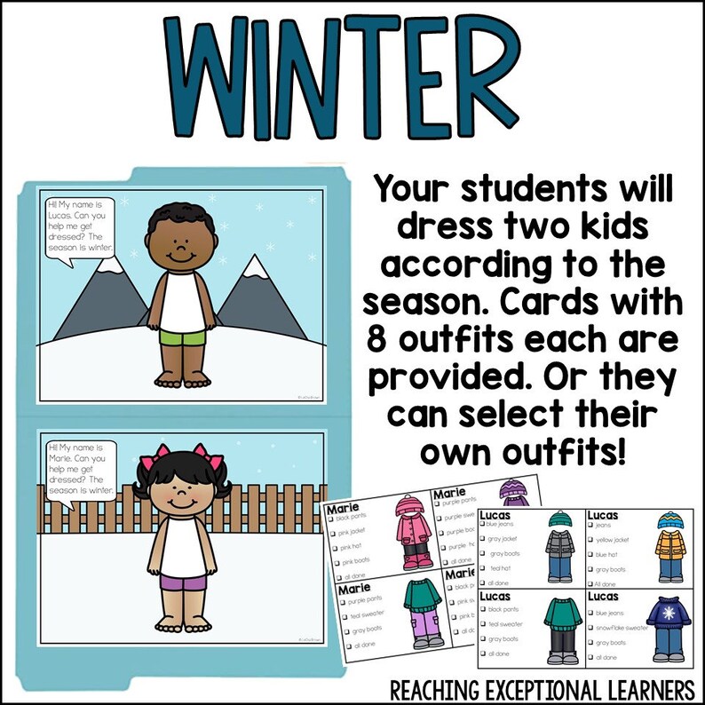 Dress up File Folder Activities - Etsy