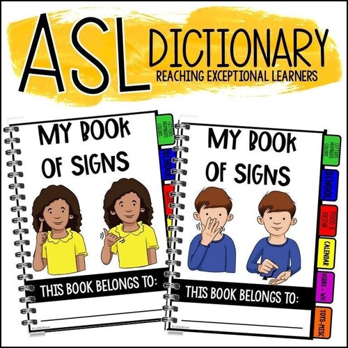 ASL Student Dictionary - Etsy