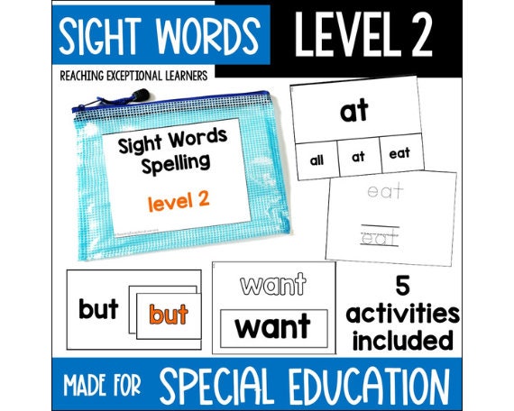 Sight Words Level 2 Task Cards - Etsy