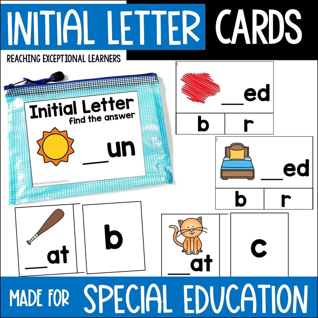 Initial Letter Task Cards - Etsy