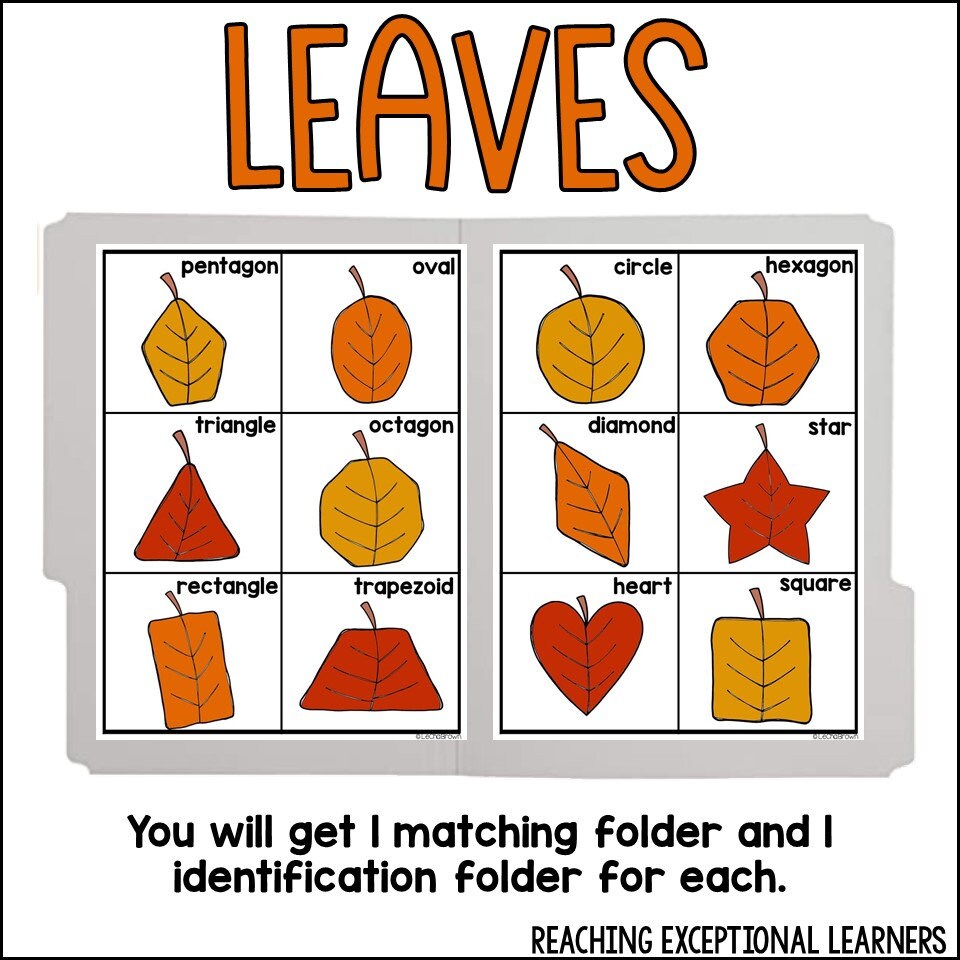 Shapes File Folder Activities - Etsy