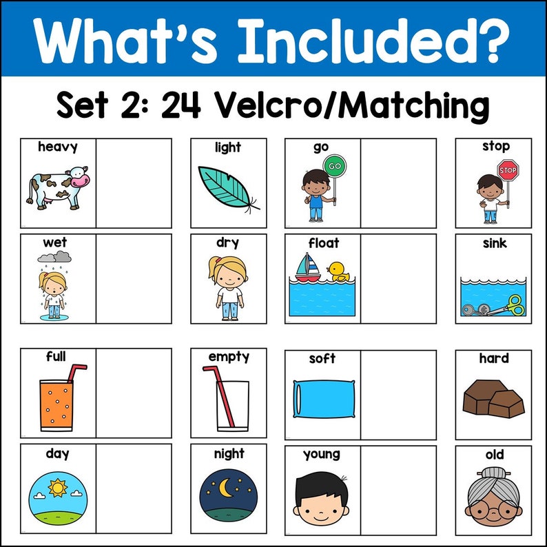 Opposites Task Cards - Etsy