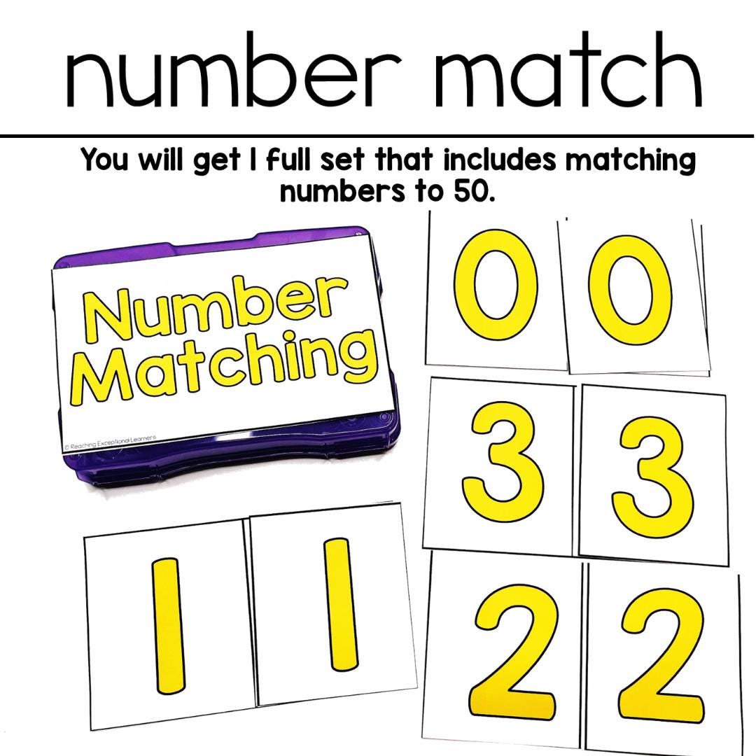 Math Task Boxes for Special Education - Etsy