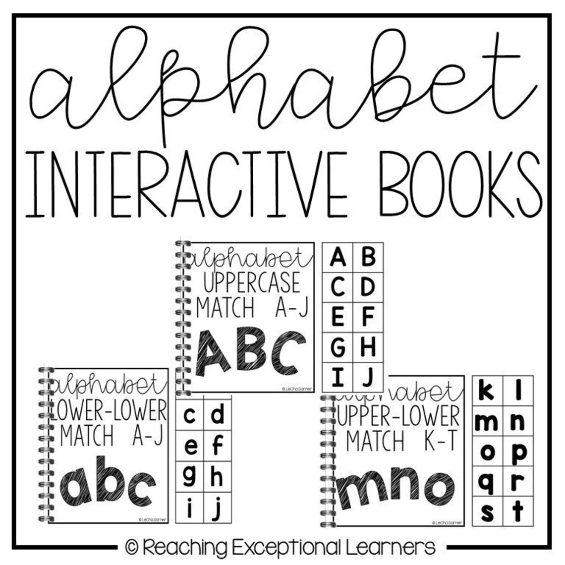 Alphabet Matching Interactive Books - Etsy