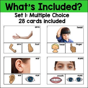 Body Parts Task Cards Special Education - Etsy