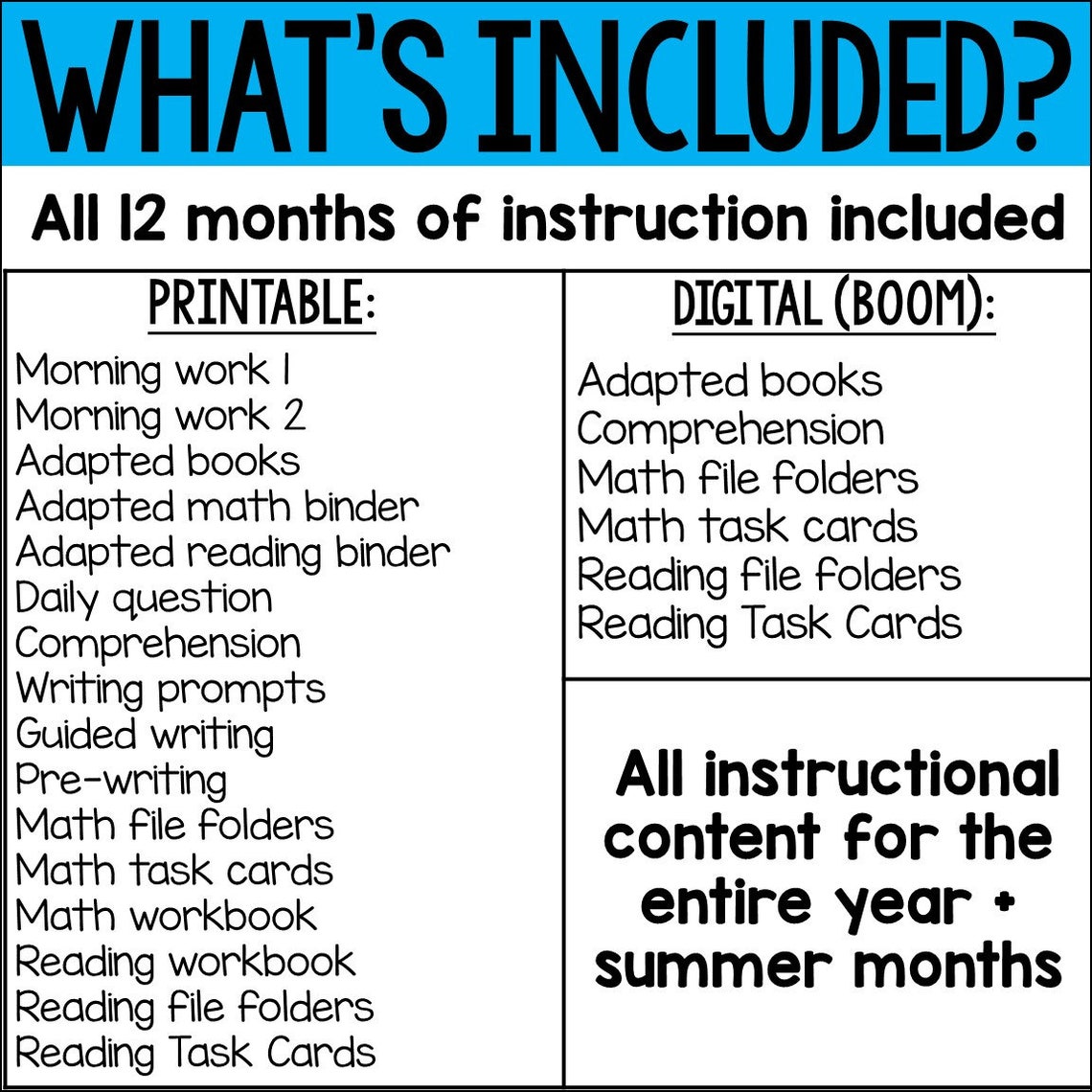 Special Education Curriculum - Etsy