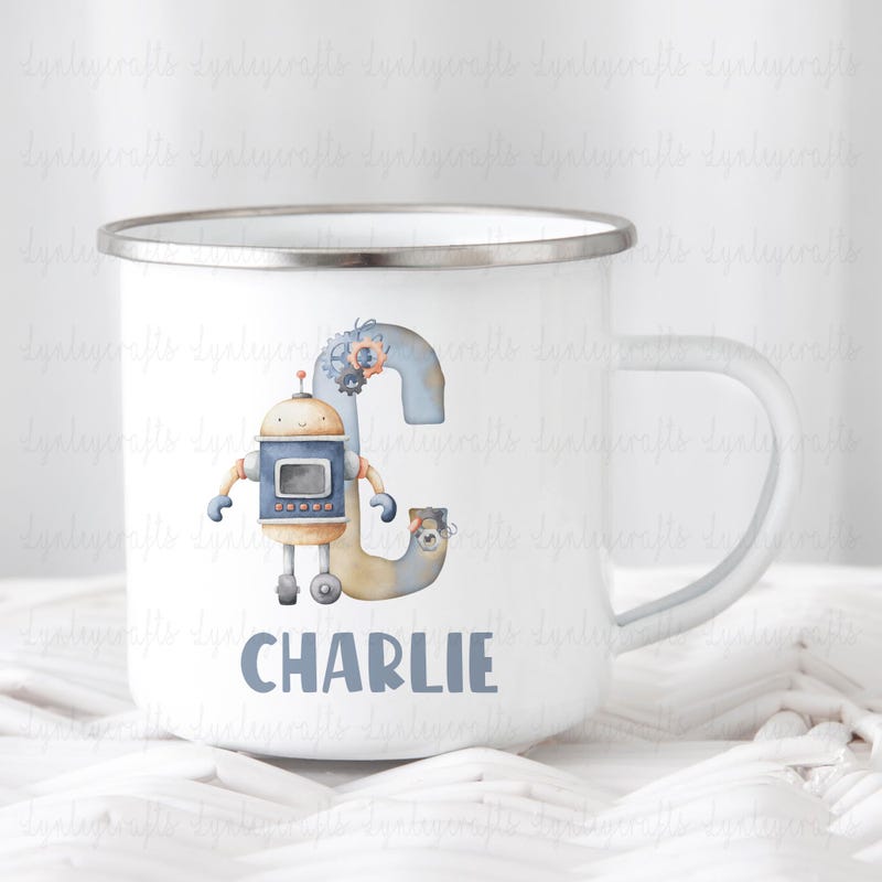 Robot Mug - Etsy