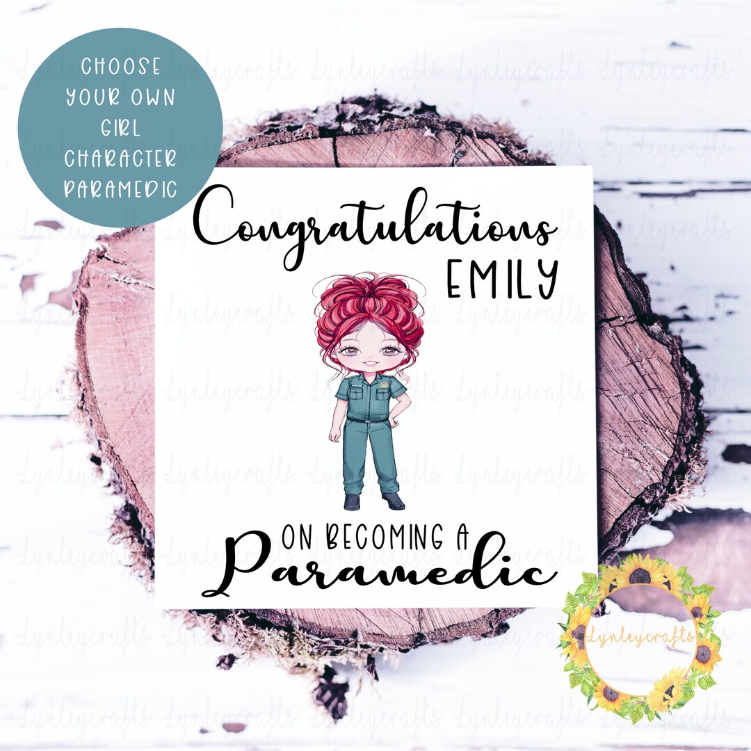 Paramedic Congratulations Card, Newly Qualified Paramedic Gift ...