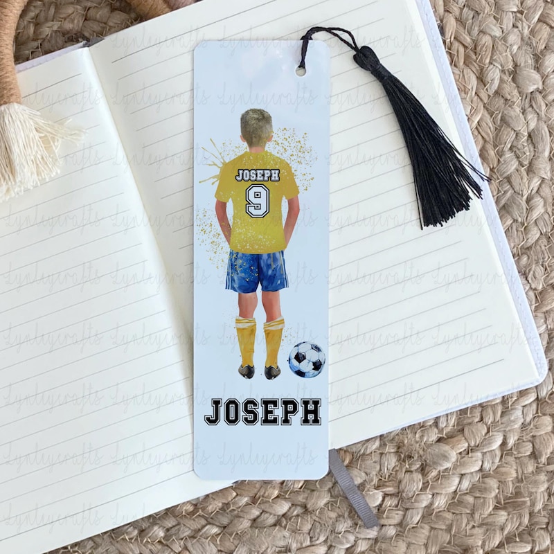 Soccer Bookmark - Etsy